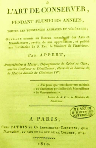 Nicolas Appert : l'inventeur de la conserve alimentaire